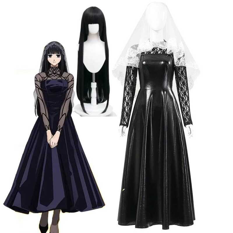 Xj Osaragi Cosplay Anime Sakamoto Days Costume Wig Dress Veil Coat ...