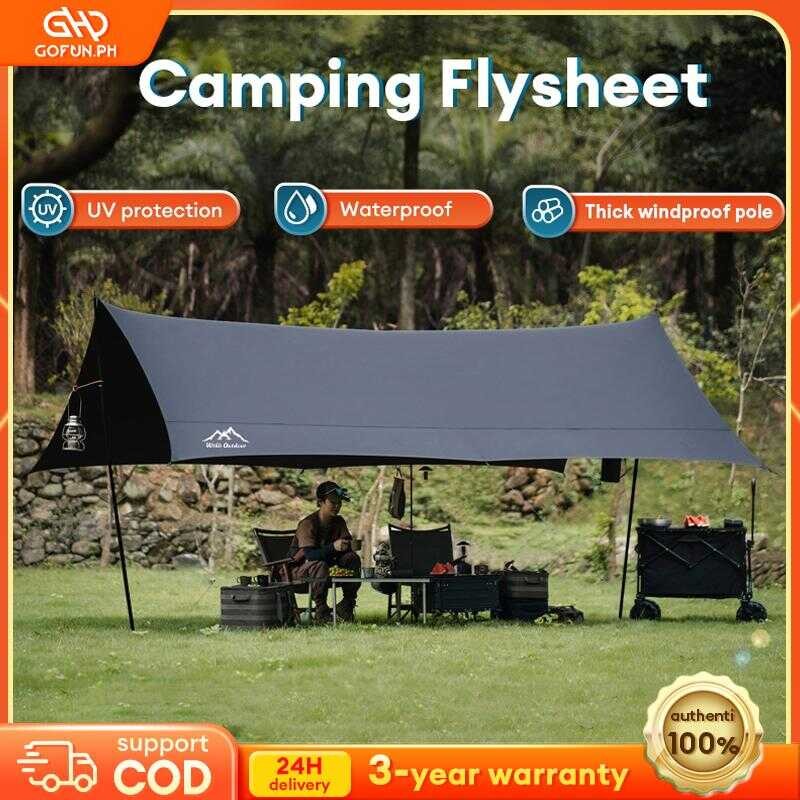 Flysheet Waterproof Groundsheet Camping Tarp Ultralight Weight Shelter ...