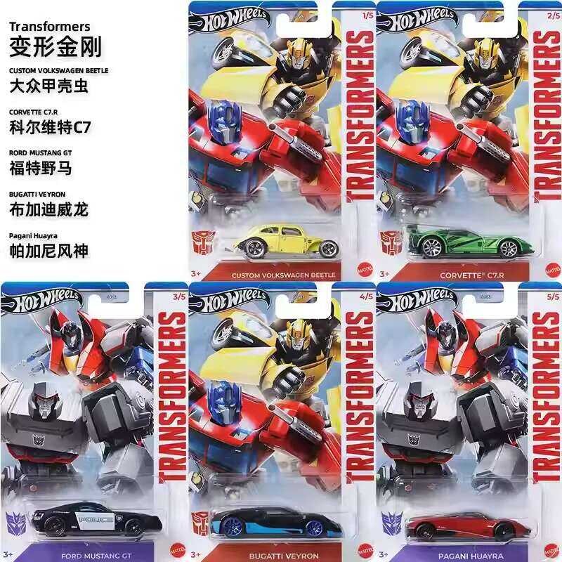 Y Hot Wheels Transformers Bumblebee 1/64 Die-Cast Model Custom Ford Mustang Pagani Bugatti ...
