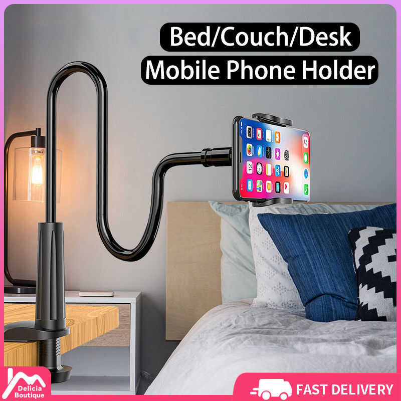 Universal Clip Lazy Flexible Gooseneck Clamp Long Arms Mount For Bed ...