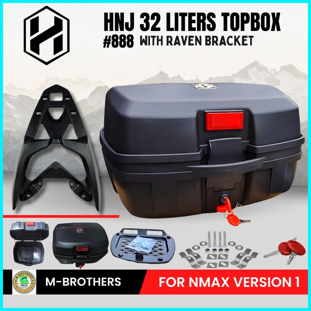 Set for NMAX V1 Version 1 Raven Bracket Topbox Set 30/32/36/45 Liters ...