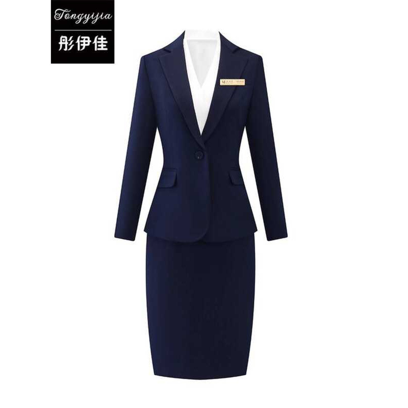 Suit Professional Set Interview Elegant Hotel Manager Uniform Property ...
