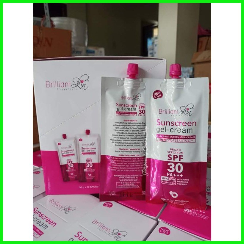 Brilliant Skin Sunscreen Gel Cream 50g | Shopee Philippines