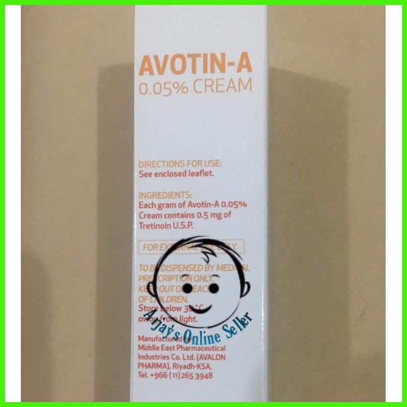Avotin-A 0.05% 30g (Tretinion Cream)Buy any 2 items & get free imported ...
