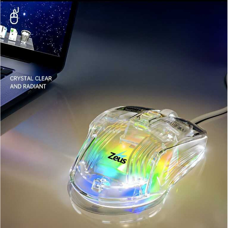 Zeus Gd-800 Transparent LED Gaming Mouse Wired B49 | Shopee Philippines