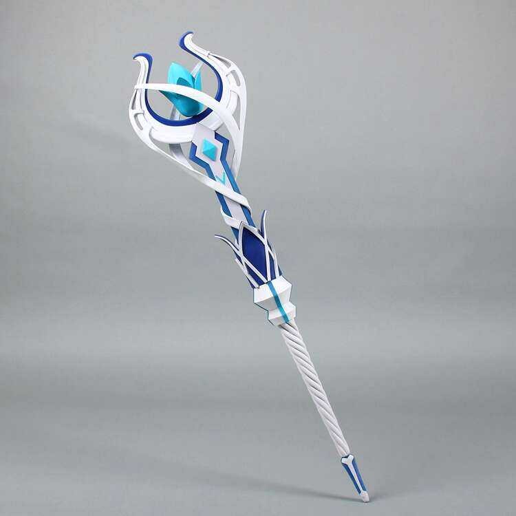 79cos Genshin Impact Five-Star Abyss Water Mage Staff Cosplay Prop ...