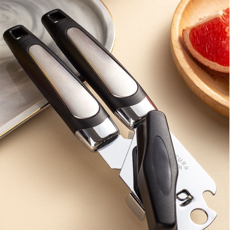 3in1 Stainless Steel Cordless Tin Opener with Lids Off Jar Opener and ...