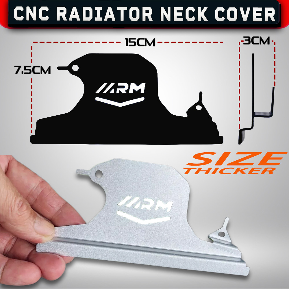 Radiator Neck Cover Full CNC Alloy Thicker For Click 125/150/ ADV 150 ...