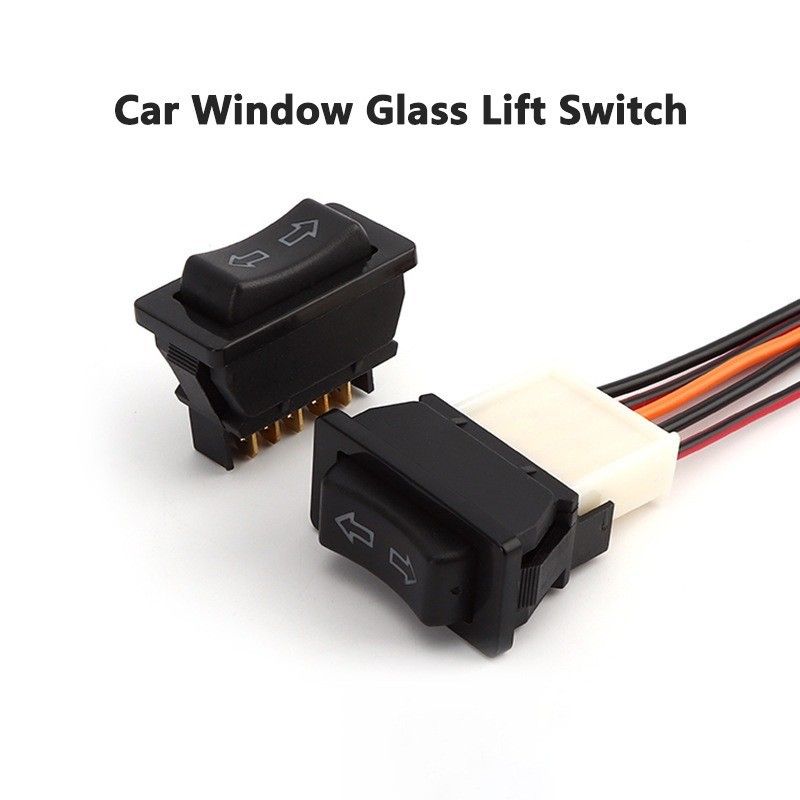 Universal Car Power Window Switch - 12V/24V 5-Pin LED Control Button ...