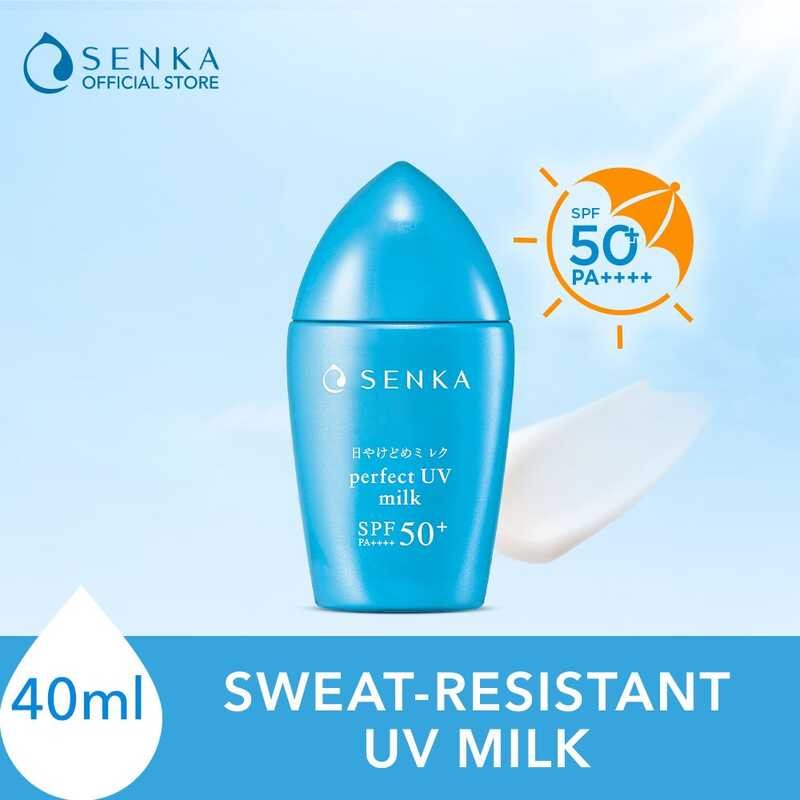 SENKA Perfect UV Milk 40Ml [Sunscreen SPF 50+] 3F6 | Shopee Philippines