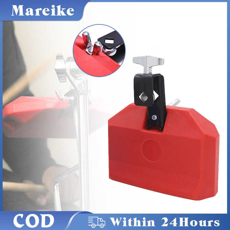 Plastic Musical Percussion Block Jam Drum Latin Instrument Red Blue 2B8 ...