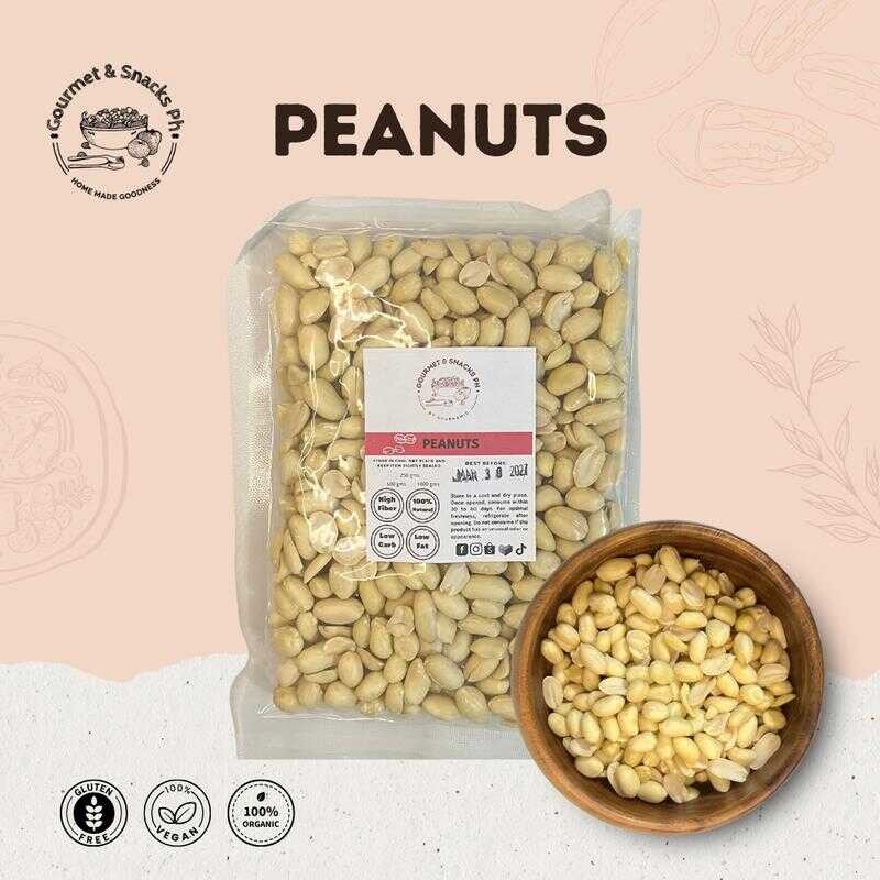 Raw Skinless Peanuts| High-Protein Snack| 250G 500G / 1Kg 3D9 | Shopee ...