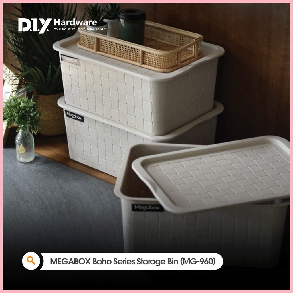 MEGABOX by DIY Hardware Boho Series Storage Bin (MG-960) | Shopee ...