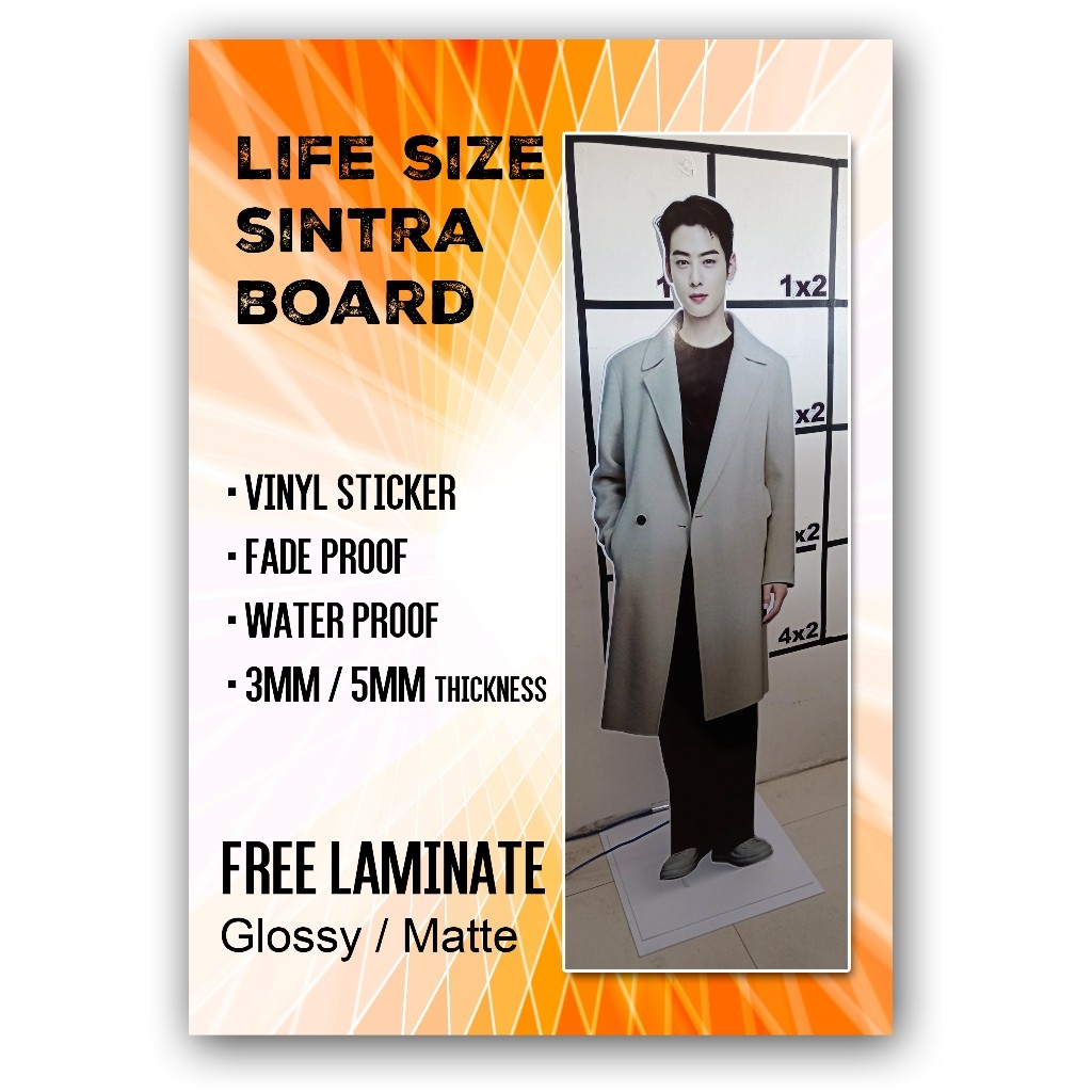 Personalized Human Size Folding Standee on Sintra Board | Shopee ...