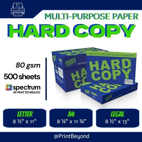 Hard Copy Multi-Purpose Bond Paper 80gsm | Shopee Philippines