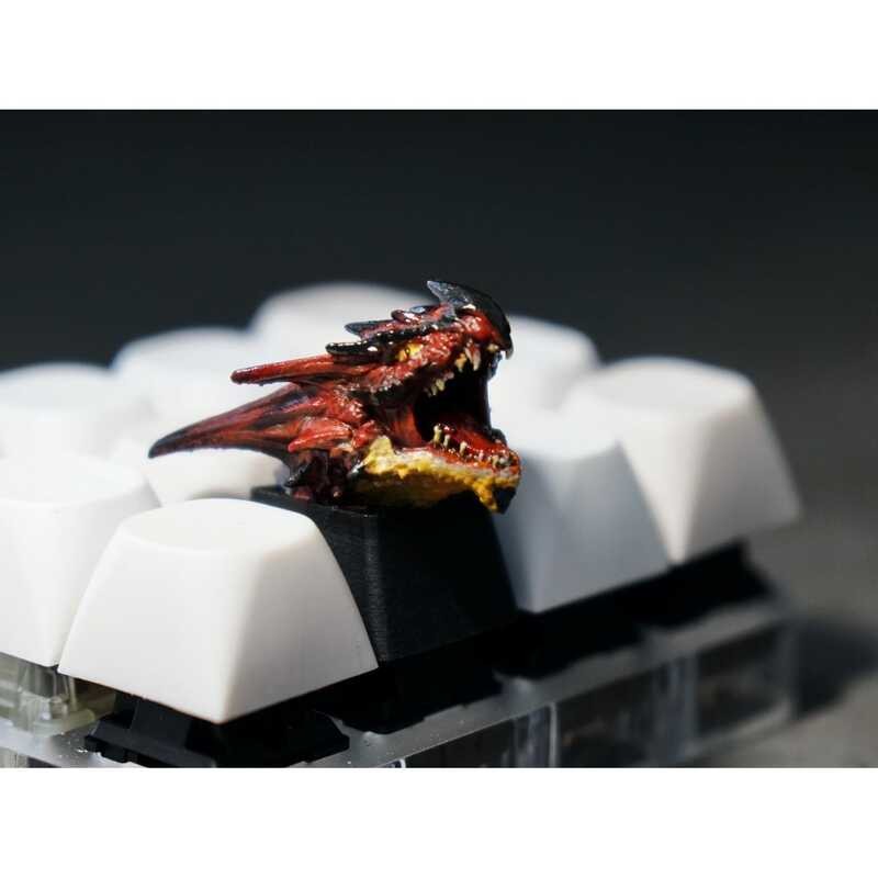 Monster Hunter Silver Fire Dragon Mechanical Keyboard Creative Trendy ...