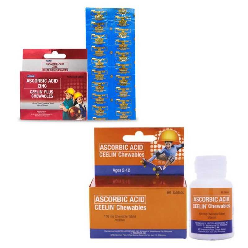 Ceelin Plus Chewables Vitamin C With Zinc 10 Tabs | 60Tabs 989 | Shopee ...