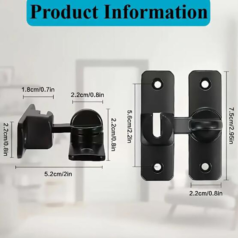 Pin Door Bolt, Alloy Door Buckle, 90 Degree 180 Degree Buckle, Door ...