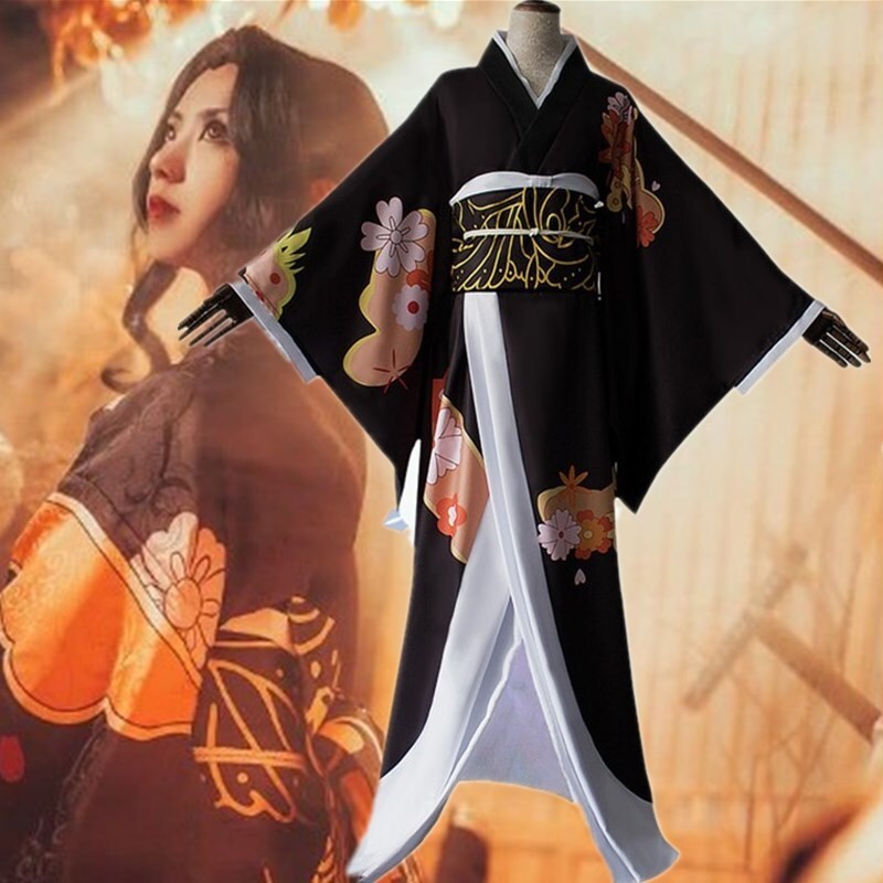 Demon Slayer Kimetsu no Yaiba Kibutsuji Muzan Female Cosplay Costume ...