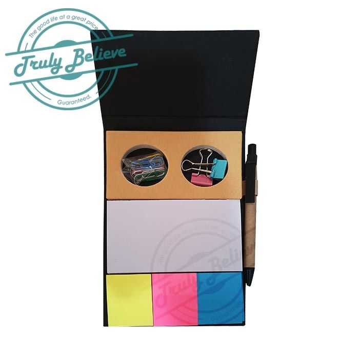 Mini Bundled Paper Clip Notepad With Post It And Pen Fc4 | Shopee ...