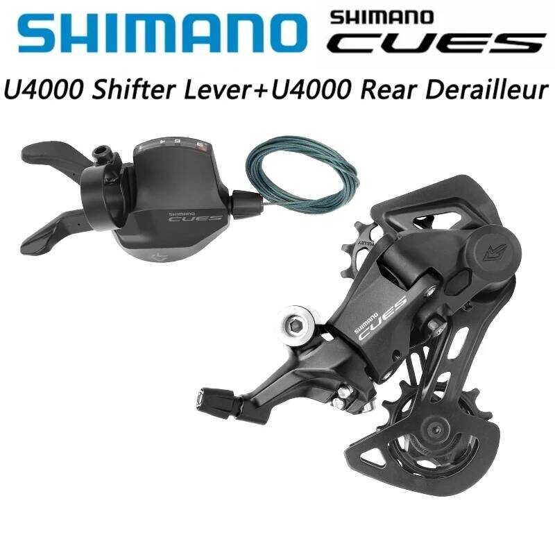 9 SHIMANO 3 CUES U4000 1X9 Speed Sl-U4000-9R Shifter Lever Rd-U4000 Rear Derailleurs For MTB ...