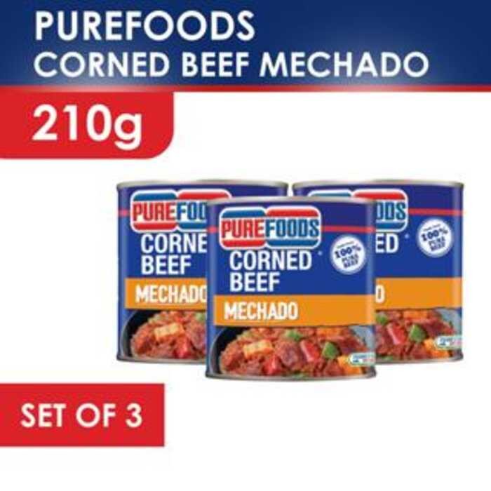 Purefoods Corned Beef Mechado (210G) Set Of 3 C3c | Shopee Philippines