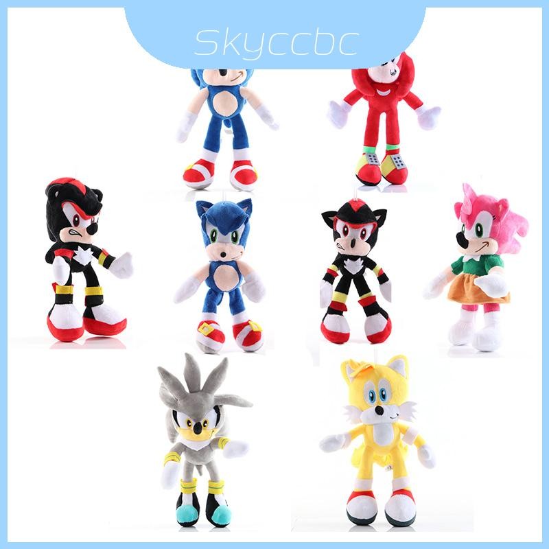 Sonic Colorful 28cm The Hedgehog Shadow Amy Rose Knuckle Tail Doll ...