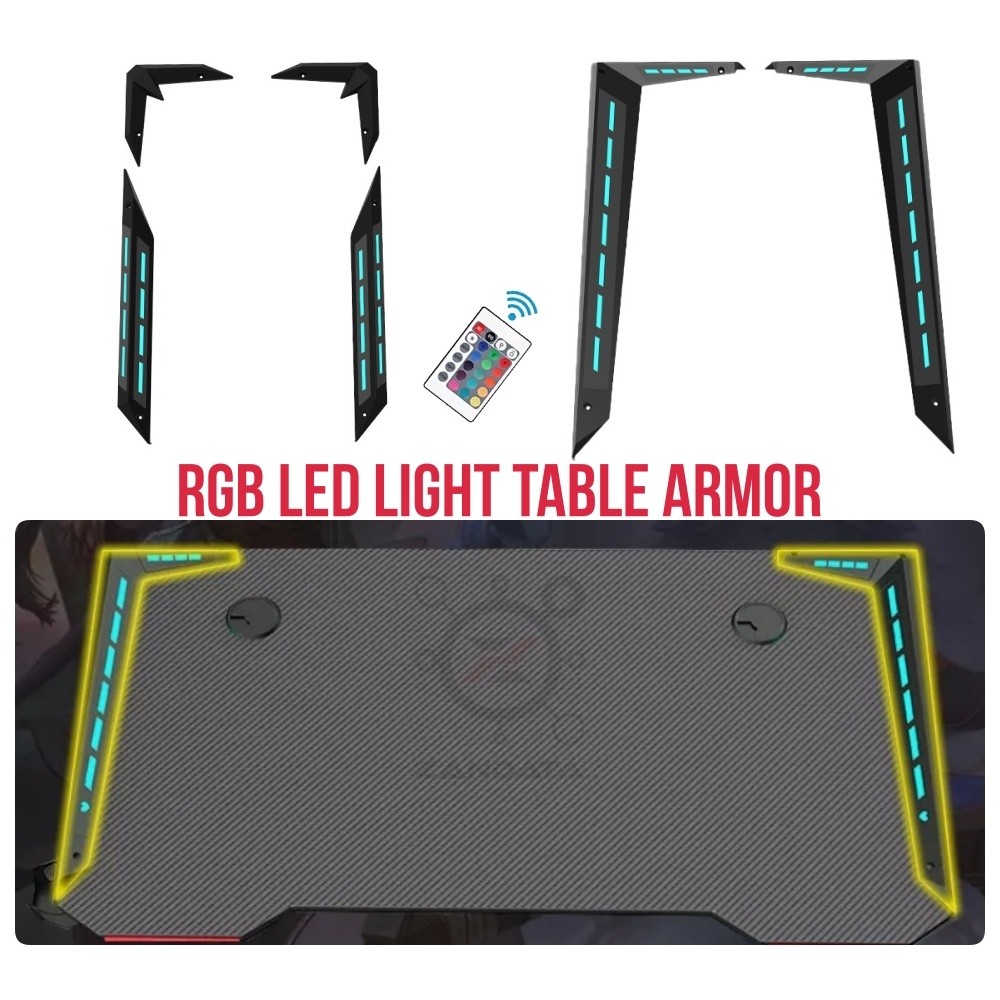 Gaming Table Armor with RGB Led Prismatic Backlight with Optional ...