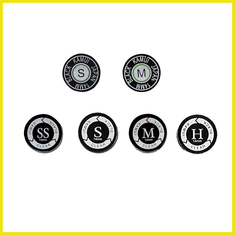 Kamui Tips Black Japan Clear Standard Carom Pool Cue Tip Snooker Tip ...