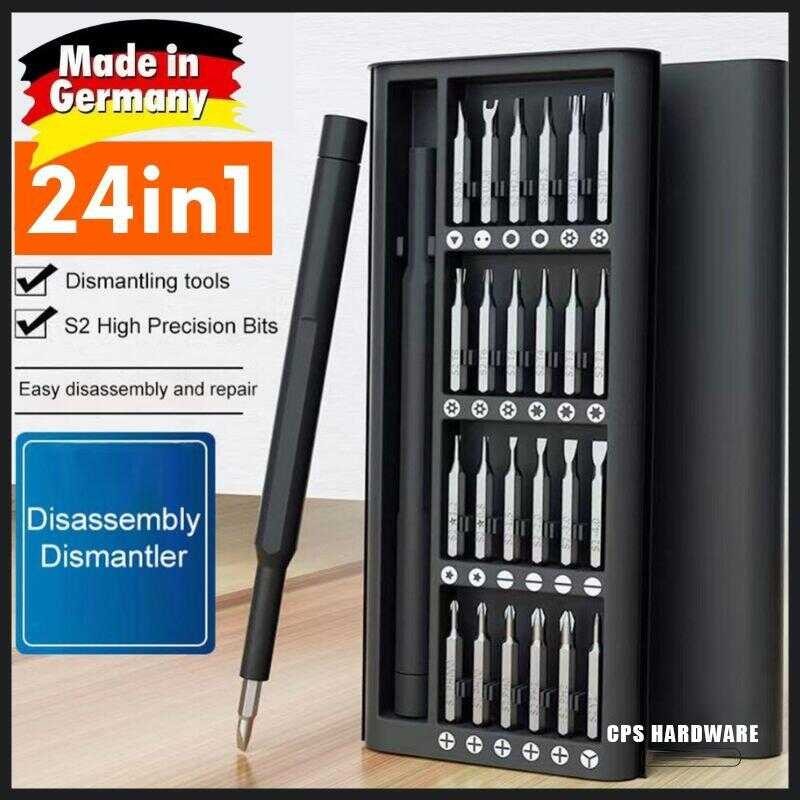 24 In 1 Precision Screwdriver Set Magnetic Bit Phillips Torx Removable ...