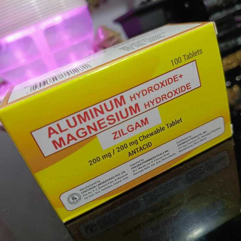 ZILGAM Aluminum + Magnesium Hydroxide ANTACID 200Mg/200Mg CHEWABLE ...