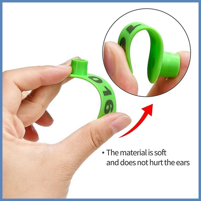 Goat ear tag 001-100 Number Cow ear tag Plastic Livestock ear tag for ...