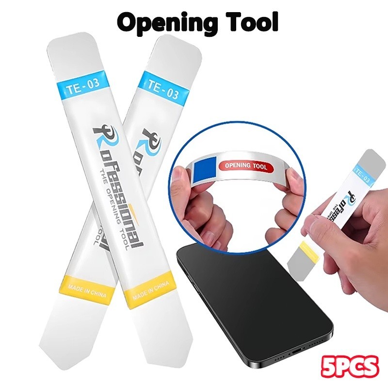 5pcs Steel Ultra Thin Spudger Tool Pry Opening Tools Thin Opening ...
