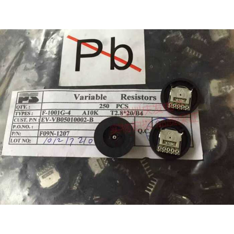 Taiwan Puyao Dual 5-Pin A10K A103 Turbo Gear Potentiometer Dial Volume ...