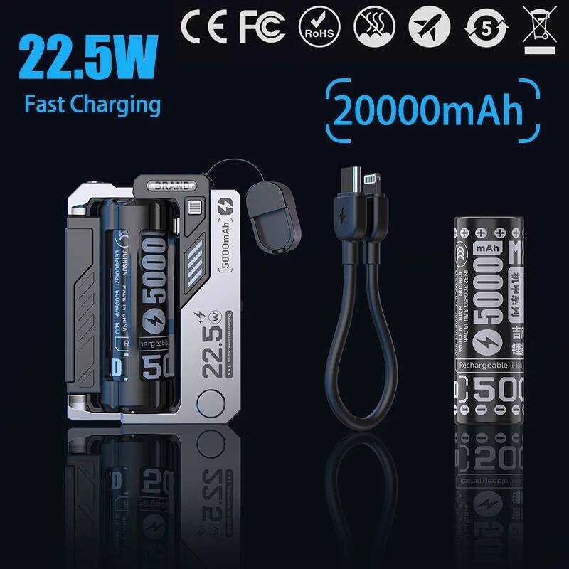 22.5W 1 59 Fast Charging Power Bank 20000Mah Removable Replaceable ...