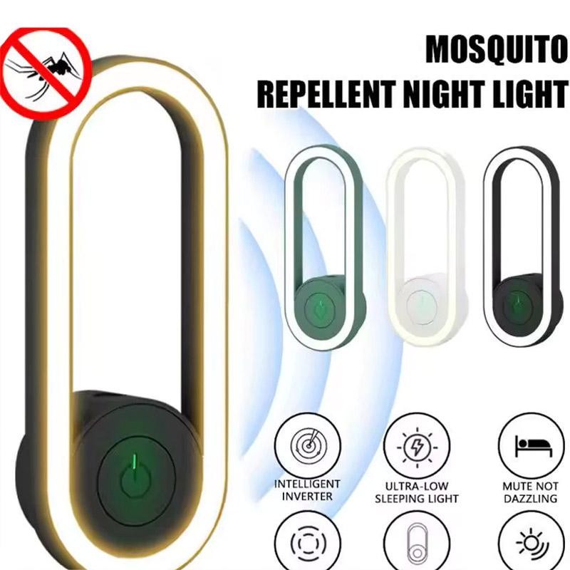 Ultrasonic Mosquito Repellent LED Mini sensor night Light Repels ...