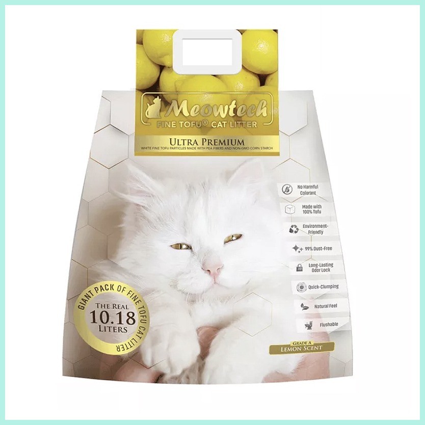 Meowtech Ultra Premium FINE TOFU Cat Litter 10.18L | Shopee Philippines