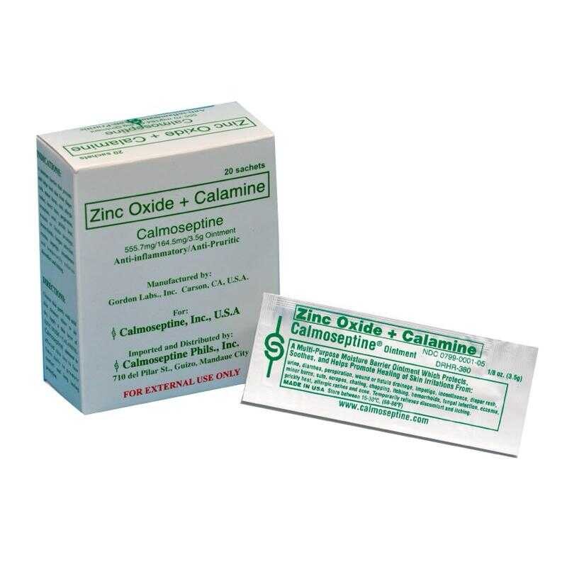 ZINC Oxide + Calamine Calmoseptine Ointment (1 Sachet) F65 | Shopee ...