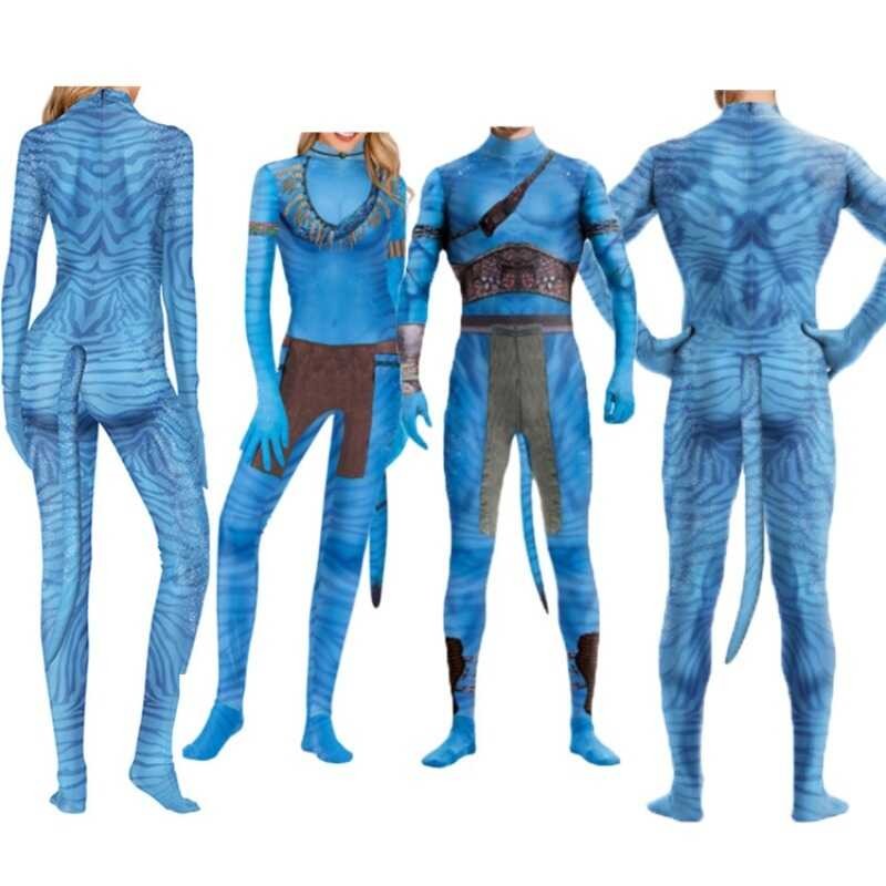 Tt Halloween For Adult Women Men Avatar The Way Of Water Tail Bodysuit ...