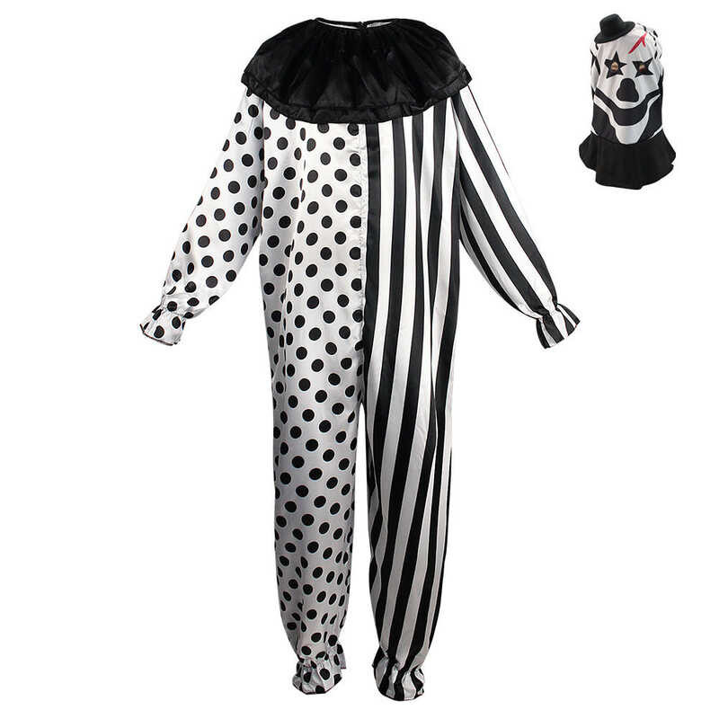 Tt Black And White Clown Cosplay For Halloween Festival Masquerade ...