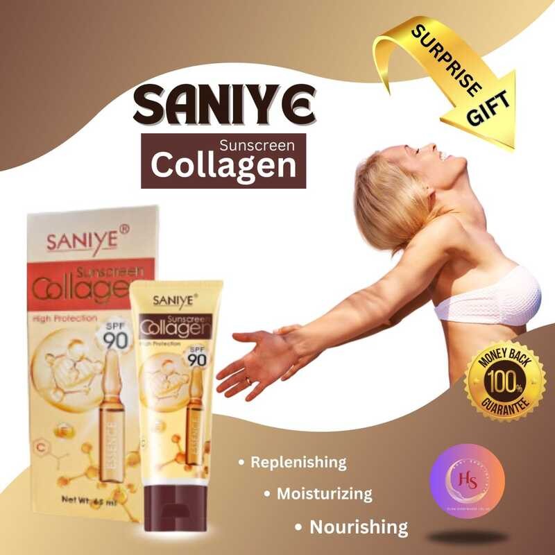 ORIGINAL SANIYE Sunscreen Collagen Spf90+ Pa+++ Sunblock 65Ml Face ...