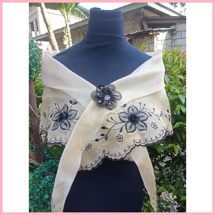 ALAMPAY FILIPINIANA FLOWER DESIGN KANG KANG( EMBROIDERED WITH FREE ...