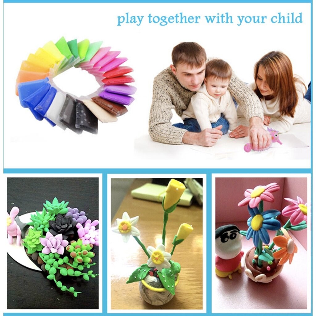 36 Colors Super Light Clay Set With Tools For Kids Non-Toxic DIY ...