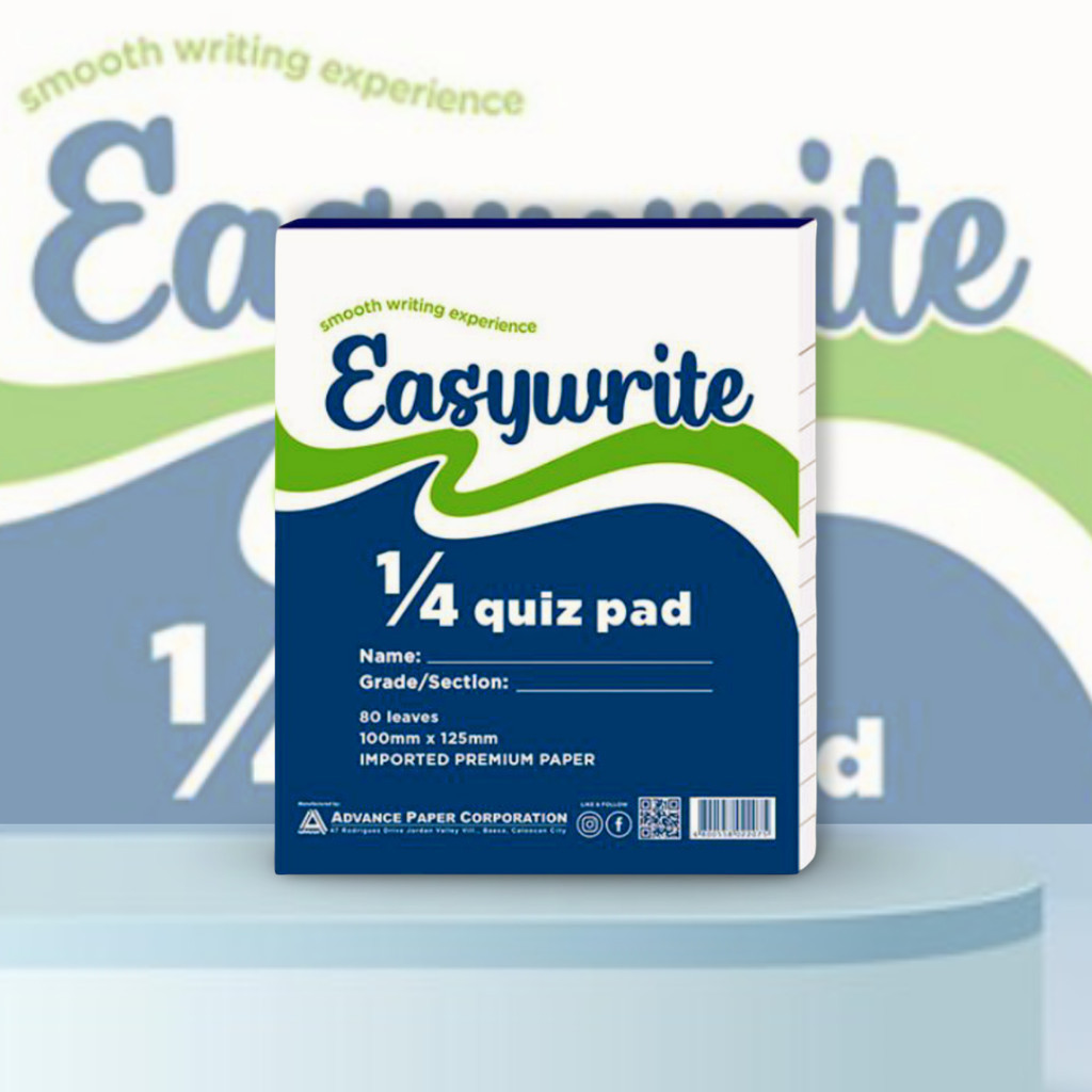 ERC Intermediate EasyWrite Quiz Pad 80 Leaves | Writing Notebook for ...