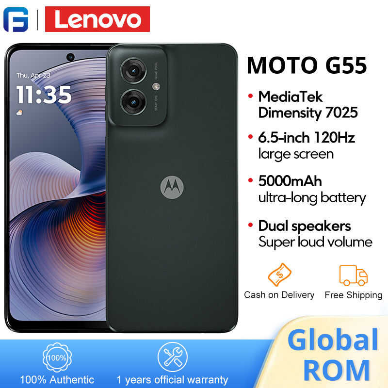 Motorola MOTO G55 Global ROM Mediatek Dimensity 7025 Front 16Mp Rear ...