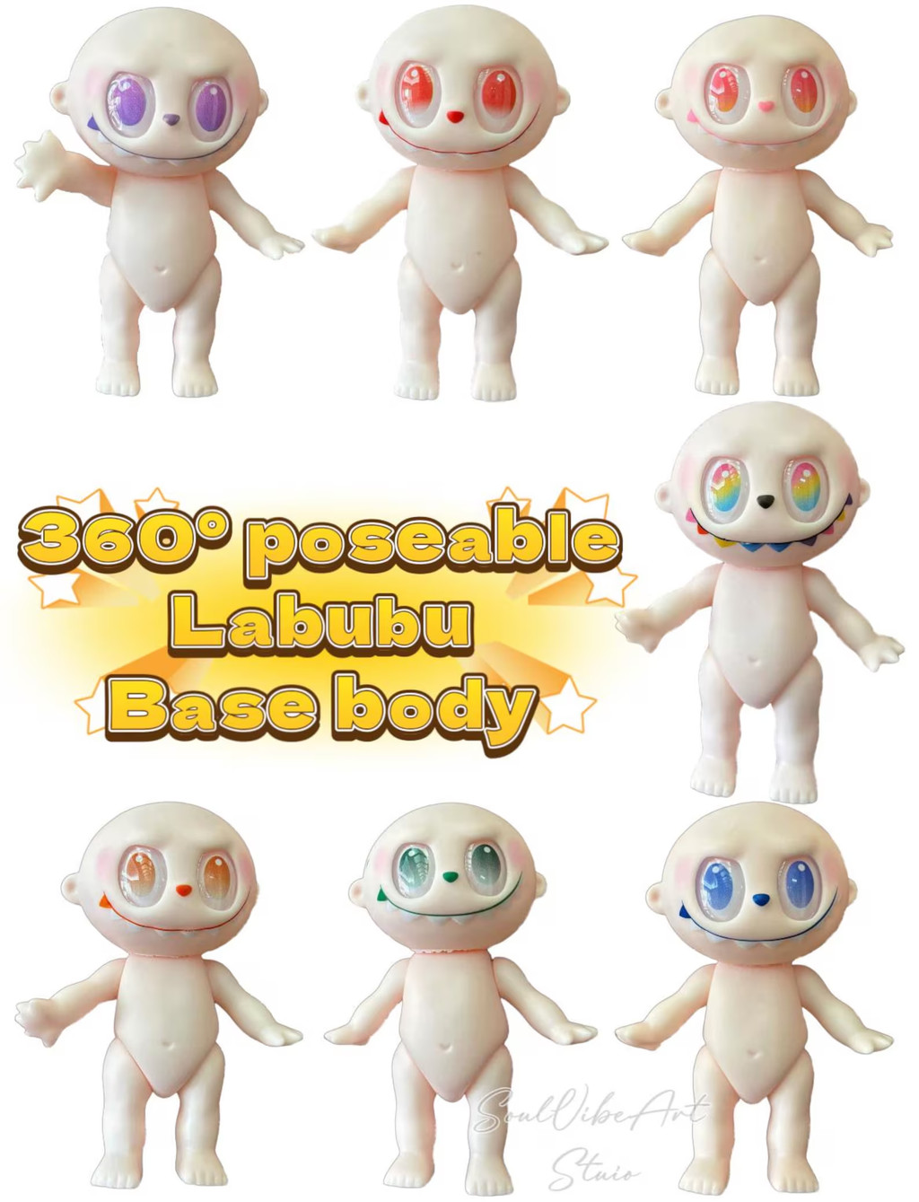 Labubu 3rd Generation Vinyl Face Hands Feet Replacement Parts DIY ...