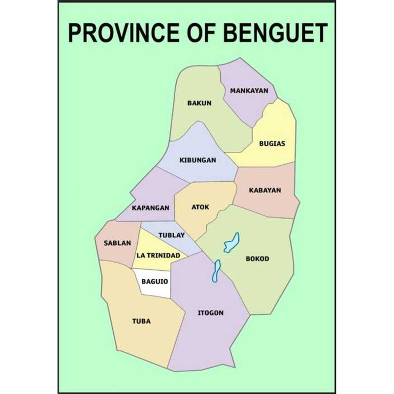Benguet Province Map Waterproof A4 Laminated Chart 3 A957e F16 | Shopee ...