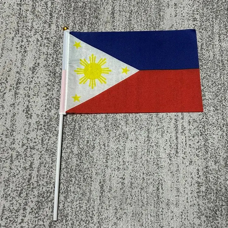 Philippine Flaglets Hand Waving Flag Nylon Philippine Small Handle Flag ...