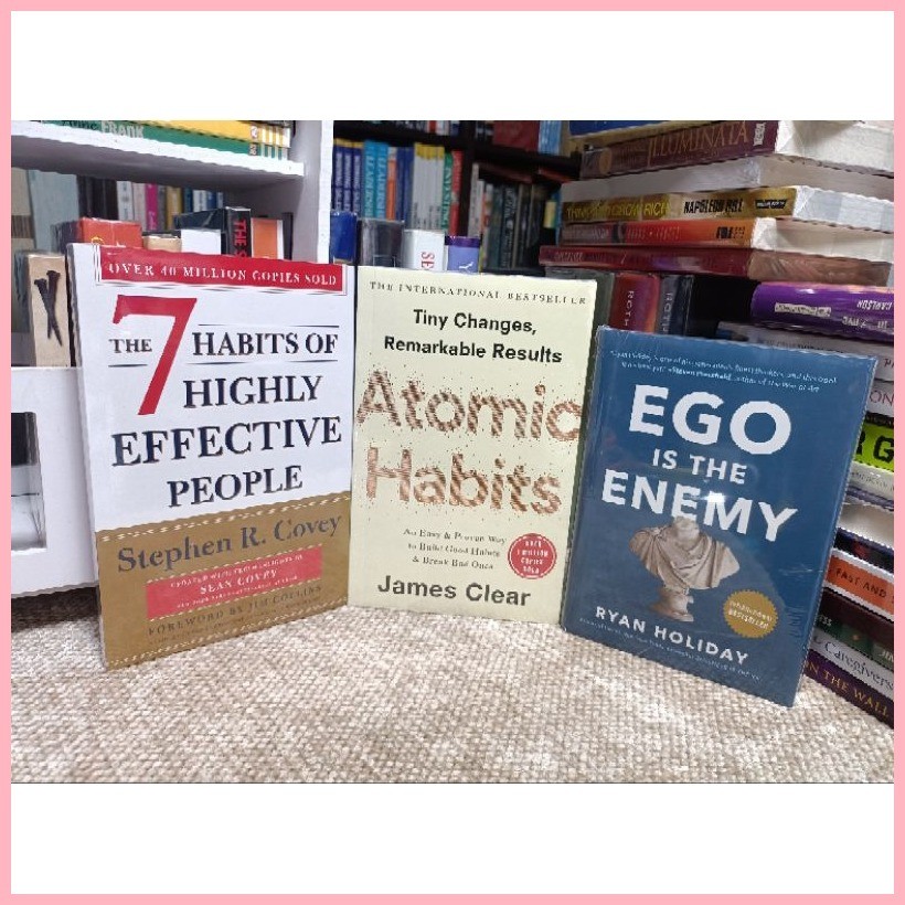 TRIO: ATOMIC HABITS + EGO IS THE ENEMY + THE 7 HABITS OF HIGHLY ...