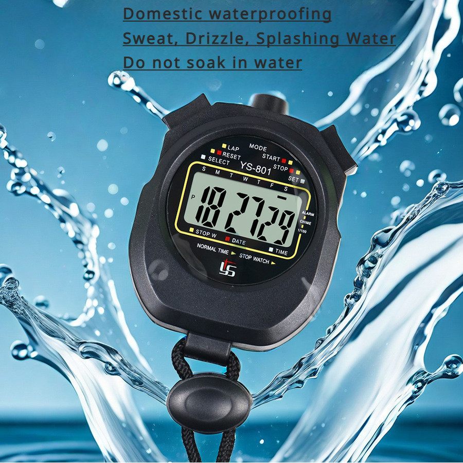 Waterproof Sports Stopwatch Referee Stopwatch Timer Fitness Running ...